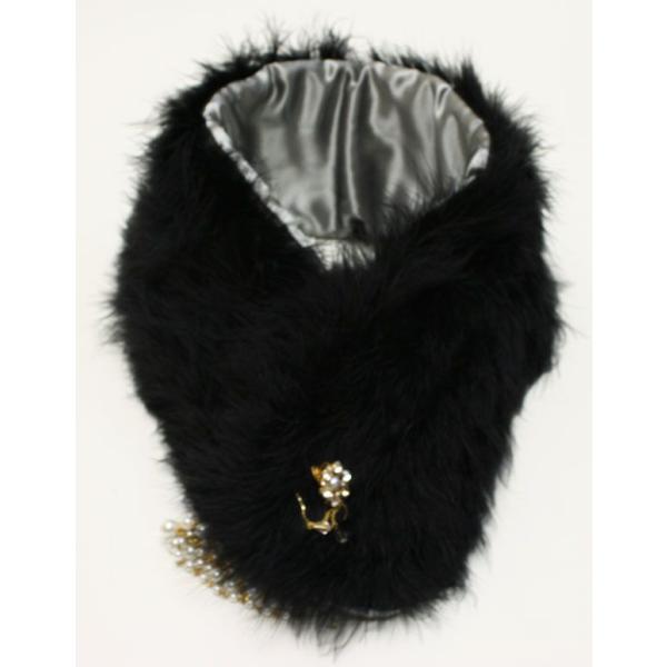 子供用フェザーショール　飾り付きサイズ：幅 約18cm 長さ 約85cm 毛足の長さ 約5cm素材羽毛部分：ターキー(七面鳥)中綿・裏地：ポリエステル100%羽毛の産地：アメリカ★光の加減により写真の色と実際の商品の色が異なることがあります。