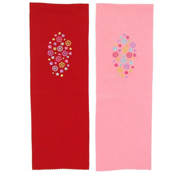 桜柄日本製サイズ：長さ 約90cm×幅 約15.5cm素材生地　ポリエステル　100％刺繍糸　レーヨン　100％