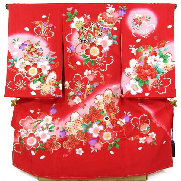 刺繍入り素材着物表地　　正絹１００％襦袢・裏地　ポリエステル１００％サイズ 着物身丈 約98cm　裄丈 約46cm　袖丈 約56cm★光の加減により写真の色と商品の色が異なることがあります。