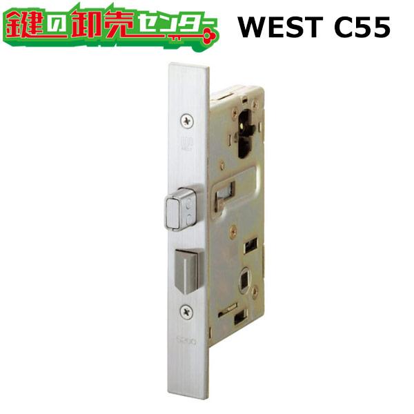 ウエスト,WEST　C55　C-55　ロックケースフロント刻印　ＷＥＳＴ　5200　BS（バックセット）は50ミリになります。商品は本体のみになります。取り付けビスは付属しません。商品の外観切欠図は当ページ掲載画像をご確認ください。こちらの...