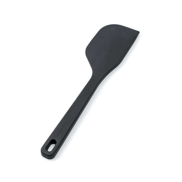 ｛商品仕様｝材質：[本体]シリコンゴム、[芯]ステンレススチールサイズ（約）：[全長]260mm、[ヘラ最大幅]60mm耐熱温度（約）：220度製造国：中国｛商品詳細説明｝スマホの方は「商品説明をもっと見る」をご覧下さい。PCの方はページ下...