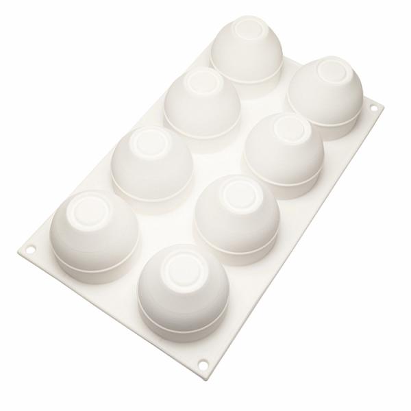 ｛商品仕様｝空焼き：不要単品サイズ（約）：直径62×高52mm容量（約）：8×117ml、合計936ml素材：シリコンゴム製造国：イタリア※型の外側に仕様変更があり画像とは異なるように見えますができあがりの形は以前の形状と同じとなりますため...