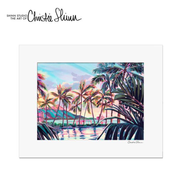 ノースショアを拠点に活動する注目のサーフアーティスト、cheistie shinn(クリスティ シン)のアートプリント。サーフアート業界で注目浴びるクリスティ・シン。サーフィンが大好きなクリスティが描くノースショアのビーチシーンは鮮やかな色...