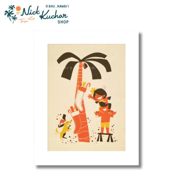 【 Stocking Stuffers 】ハワイ各地の美しい風景をレトロなタッチで描く、サーフアーティスト、Nick Kucharのアートプリント。寝室にもリビングにも、飾るだけでハワイを感じて頂けるステキなアートプリントです。■商品詳細●...