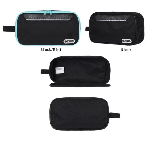 素材 ポリエステルサイズ 高さ16cm×幅30cm×底マチ9cm　　109g収納口：ダブルファスナー内側にネームタグ付き