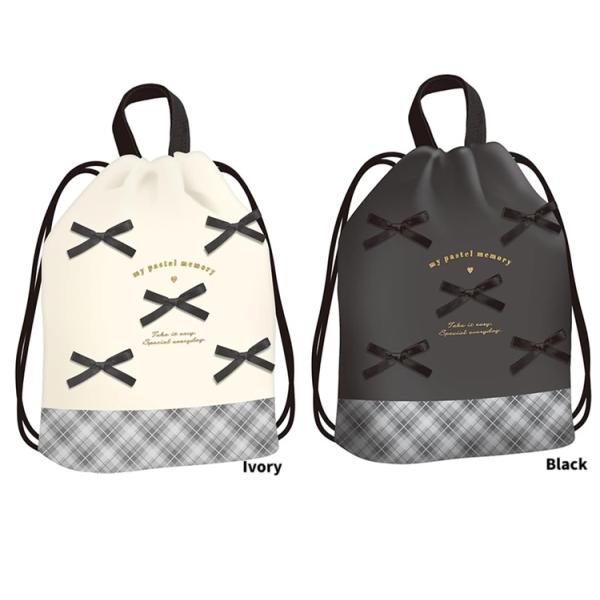 素材 ポリエステルサイズ W330×H370×D80mmネームラベル付き仕様 ひもの長さは結び目で調節可能