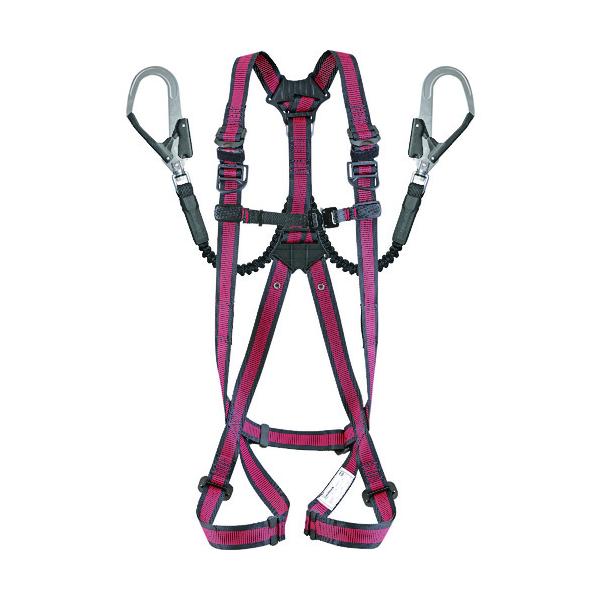 仕様・規格 厚生労働省「墜落制止用器具の規格」適合品ランヤード種別：タイプ１種類：フルハーネス型参考適合身長：155〜165cmランヤード長：1.5m最大自由落下距離：2.3m落下距離：4.1mランヤード：蛇腹ダブル背中ベルト:Y型腿ベルト...