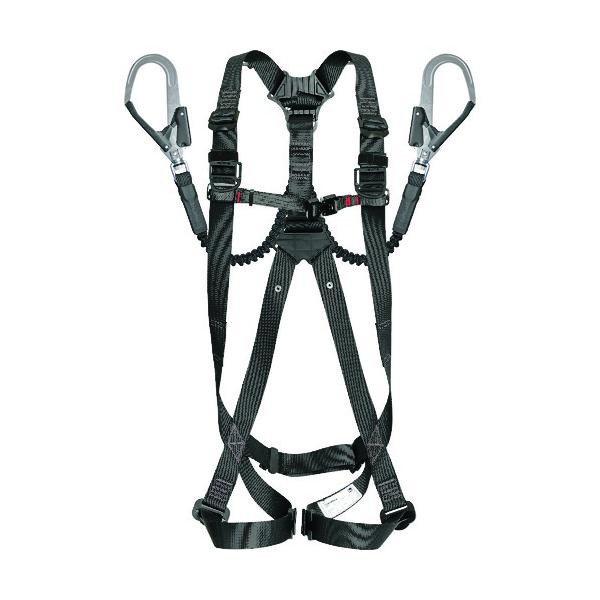 仕様・規格 厚生労働省「墜落制止用器具の規格」適合品ランヤード種別：タイプ１種類：フルハーネス型参考適合身長：165〜175cmランヤード長：1.5m最大自由落下距離：2.3m落下距離：4.1mランヤード：蛇腹ダブル背中ベルト:Y型腿ベルト...