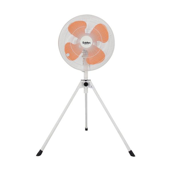 特長ホコリに強い全閉式モーター工場扇です。安全性の高いサーマルプロテクターを内蔵しています。俯仰角-5〜40°に調節可能。用途工場・倉庫の換気や送風に。商品スペック仕様・規格 三脚スタンドタイプハネ：4枚(AS樹脂製)首振式本体寸法(幅×奥...