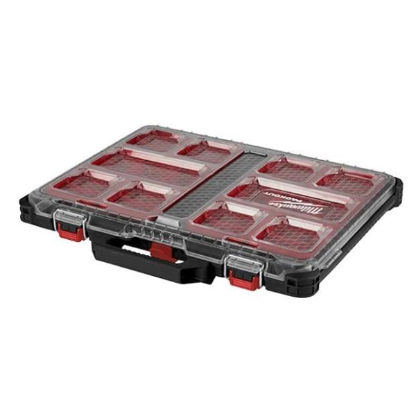 詳細はメーカーHP参照特長耐衝撃性ポリマー製です。商品スペック仕様・規格 自由に組み合わせられるPACKOUT モジュラーシステム色：クリア/レッド外形寸法(mm)間口：500外形寸法(mm)奥行：414外形寸法(mm)高さ：64有効内寸(...