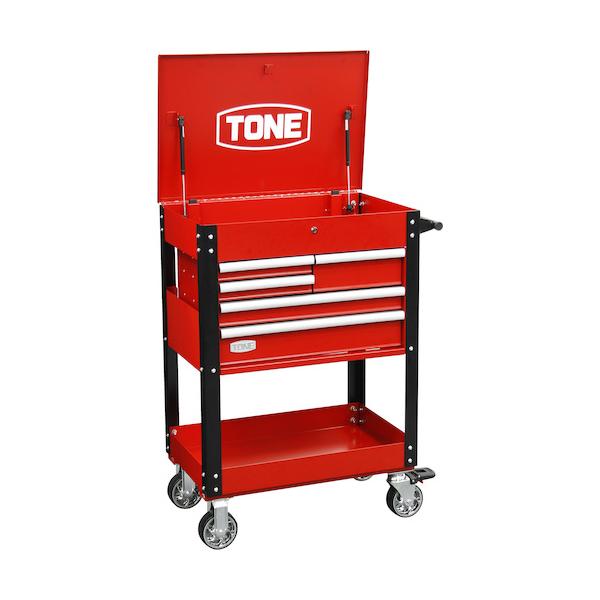 特長大中小全7段の引出しと天面・底面、及び両側面に収納スペースを設けた大容量ストレージです。天面蓋クローズ時は引出しがロックする機構を採用し、移動時の引出しの飛び出しを防止します。ロック可能なキャスター・破損に強い八万錠のキーロック搭載です...