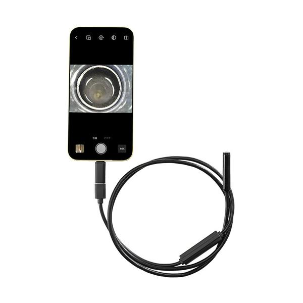 特長スマホに接続するだけで使用できる内視鏡です（アプリ必須）用途・配管や仕上品内部のバリや異物観察に・製造機器内部のねじや工具の探索に・壁内や天井、床下の観察に・排水溝内の異物検査に商品スペック仕様・規格 ケーブル長(m)：0.83ケーブル...