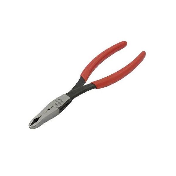 特長●先端を丸く細くして狭い箇所に入りやすくしてあります。用途●タイヤの釘抜き専用工具です。仕様●ソフトカバー付●全長(mm):200●厚み(mm):11●A(mm):38●質量:210g