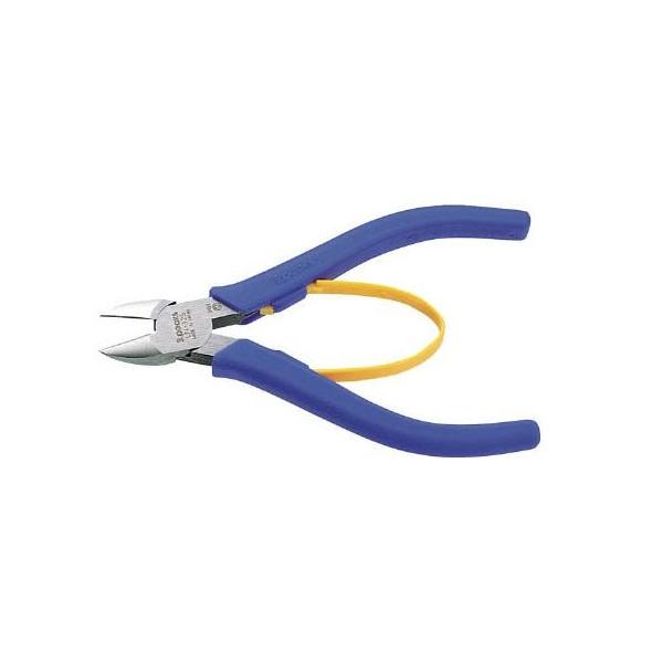 特長●長時間の作業でも疲れにくい、軽量のニッパです。●全長をほとんど変えず、ハンドルの形状と頭部の厚みを大幅に削りました。●手になじむエラストマー樹脂グリップです。仕様●プラスチック製ばね付●ラウンド刃●全長(mm):164●切断能力(mm...