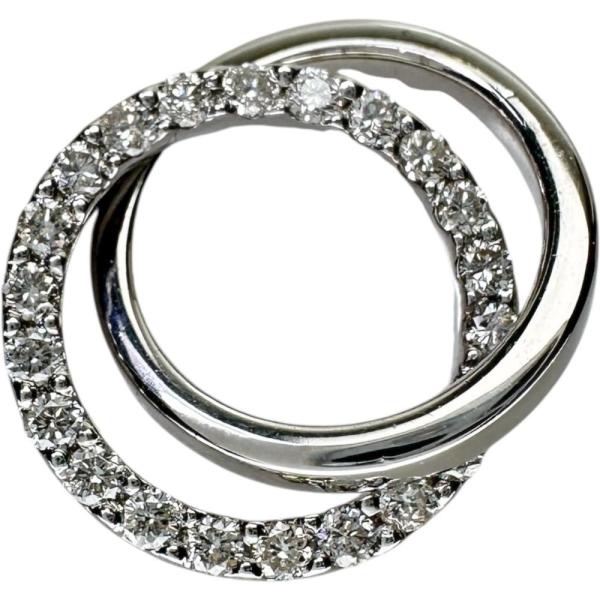 ■商品情報[管理番号]N25062090663[ブランド]ヴァンドーム青山（Vendome Aoyama）[対象]レディース[素材] K18WGホワイトゴールド18金[石]ダイヤモンド：計0.27ct[総重量]約2.7g[サイズ]トップ：縦...