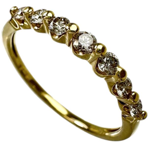 ■商品情報[管理番号]N26011590820[対象]レディース[素材] K18ゴールド18金[石]ダイヤモンド：0.32ct[総重量]約2.0g[サイズ]15号メイン石：縦2.5mm x 横2.5mmトップ：縦2.5mm x 横19.5m...