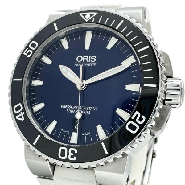 ■商品情報[管理番号]S25081945067[ブランド]オリス（ORIS）[型番]01 733 7653[対象]メンズ[駆動方式]自動巻き/オートマ[モデル]アクイス デイト[素材] ステンレススチール/ラバー[カラー]ネイビー文字盤/ホ...