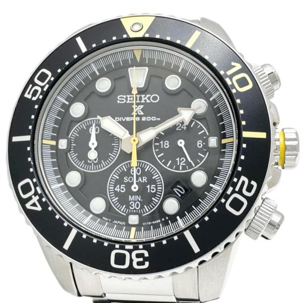 ■商品情報[管理番号]S26012514113[ブランド]セイコー（SEIKO）[型番]SSC613P1/V157-0AD0[対象]メンズ[駆動方式]ソーラー[素材] ステンレススチール[カラー]ブラック文字盤/シルバーベルト[総重量]約1...