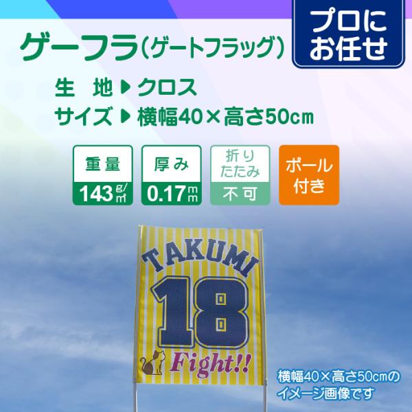 デザインはプロにお任せ！オリジナルゲーフラを製作！