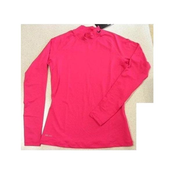 tシャツ 長袖 シャツ レディース ナイキ (NIKE)モックネック　長袖シャツ　指穴有・ナイキジャパン製【機能】●【DRI-FIT】吸汗機能により、ベタつかず快適性を提供●【STAY COOL】競技中にも涼しさが持続しより長くピークパフォ...