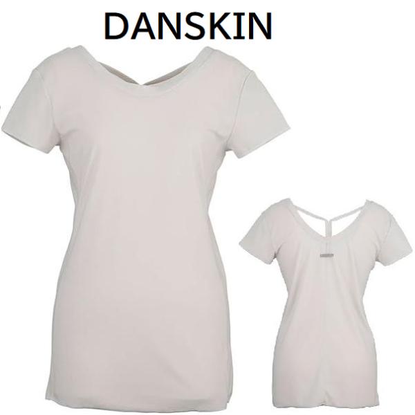 Tシャツ 半袖 レディース おしゃれ ダンスキン 訳あり：店頭展示品のため、薄い汚れ・折り目に色あせ等があります。（わかりにくいのですが、添付写真参照下さい）DANSKIN　(ダンスキン)　のレディースシャツ  Ｍサイズ抗菌防臭のポリジン加...