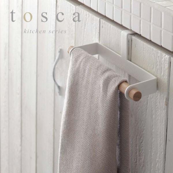 山崎実業のナチュラルテイストなシリーズ「tosca」のキッチンタオルハンガーです。スチールと木の組合せが美しい「toscaシリーズ」は、北欧テイストのぬくもりがあり自宅にいながらカフェにいるような雰囲気を味わえます。白く塗装したスチールと木...