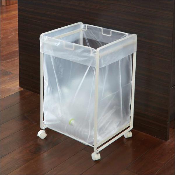 ゴミ箱 おしゃれ 45リットル対応 45l対応 ゴミ袋ホルダー ゴミ袋スタンド キッチン用 大型 大容量 ダストボックス 分別ダストワゴン tower タワー 2分別 :074A-130:ママ ...