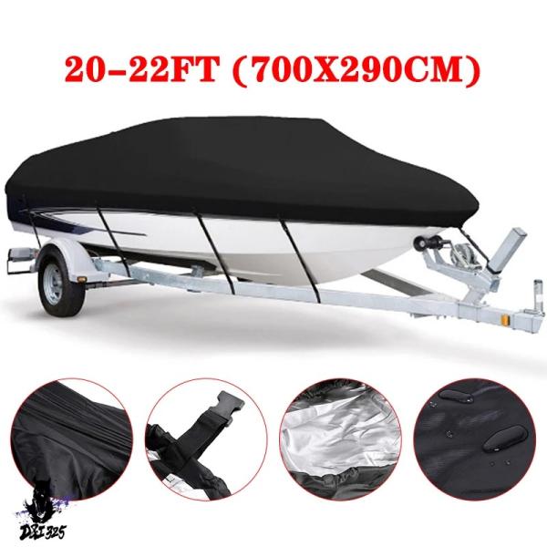 「ボートカバー」は、210Dポリエステル素材にPUコーティングを施した商品です。サイズは11-13ft、14-16ft、17-19ft、20-22ftの4種類があり、ボートの長さに合わせて選ぶことができます。防水性、防塵性、防傷性、紫外線カ...