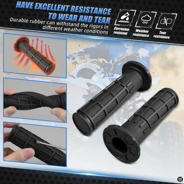 ITEM SPECIFICATIONS:  BRAND: NICECNCCONDITION: 100% BRAND NEWMATERIAL: RUBBERCOLOR: BLACKLEFT INNER DIAMETER: 7/8"(22MM)...