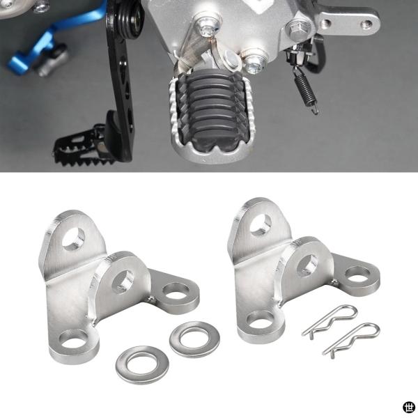 説明: 【20 MM下げ】この新しいフットペグ下げキットは、テニレ700フットペグの位置を20 MM下げ、平らな道路でのクルージングでも、原地でのライディングでも、より快適になります。 【膝の疲労を軽減】下げられた位置のペグにより、膝の角度...