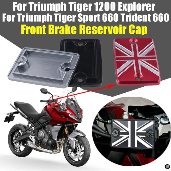 ?FEATURES: *HIGH PERFORMANCE BRAKE FLUID RESERVOIR CAP FOR TRIUMPH TIGER *CNC MACHINED FROM ALUMINIUM ALLOY FOR INCREASE...