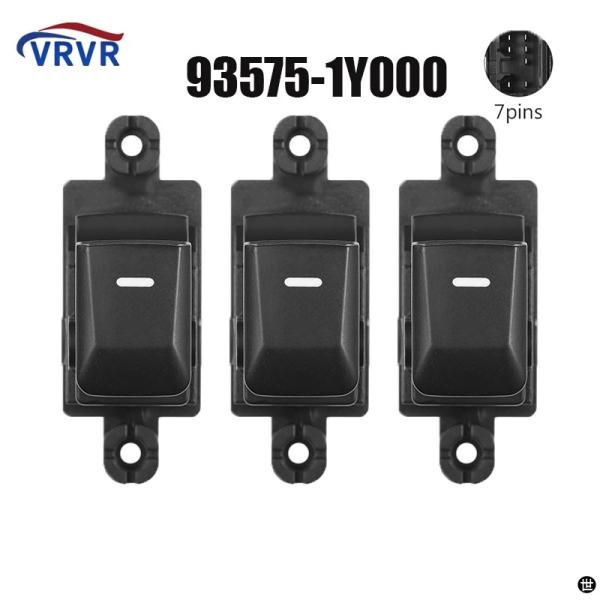 NEW BLACK ABS&amp;NBSP;WINDOW&amp;NBSP;SWITCH 93575-1Y000 935751Y000 PASSENGER SIDE ELECTRIC SINGLE SWITCH BUTTON FOR 20...