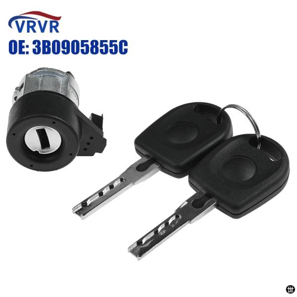 VRVR 3B0905855C-イグニッションスイッチ,キー付きシリンダー,VWパサートシートボラゴルフIVアウディA2A3 A4 A6 A8   VW BORA AB 1998-2005用 VW GOLF IV AB 1998-2003用...
