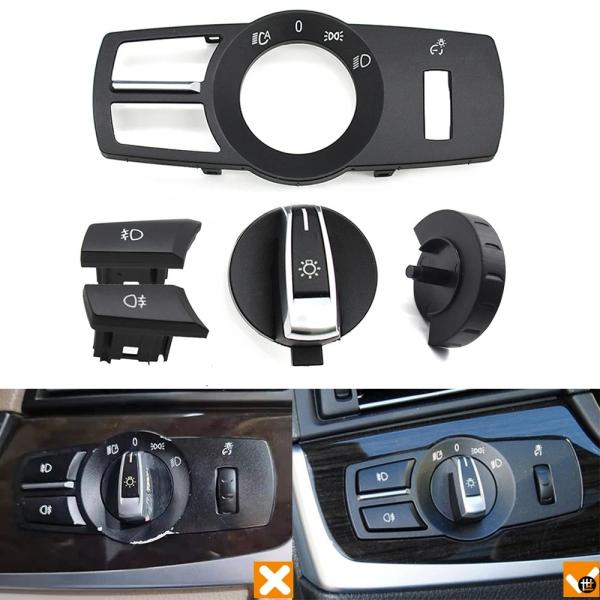 BMW 567シリーズX3X4F01F02F10F11F07F06F12F25F26の回転ボタン付きヘッドライトカバーパネル       え: モデルA: 6131 6803 963  モデルB: 6131 6803 965  モデルC: ...