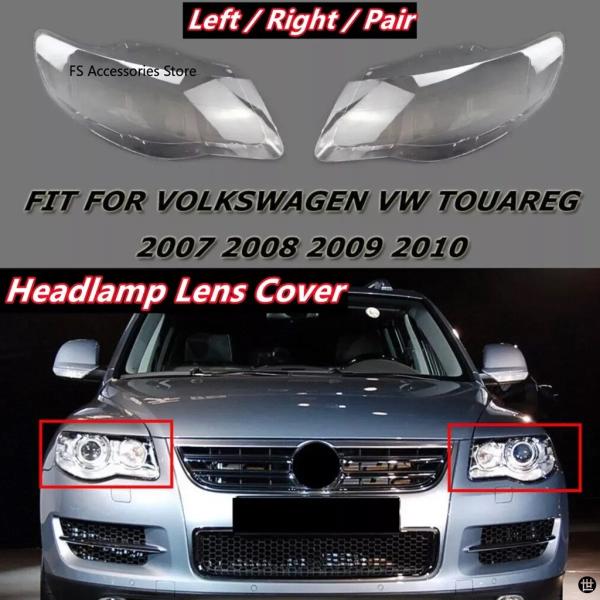 FOR VW FOR TOUAREG 2007-2010 HEADLIGHT HEADLAMP LENS COVER RIGHTLEFT /NBSP; PACKAGE INCLUDED:  1 X HEADLIGHT HEADLAMP LE...