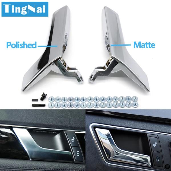 NEW UPGRADED INTERIOR CHROME OPENING DOOR PULL HANDLE FOR MERCEDES BENZ W204 C-CLASS GLK 300 C180 C200 C300  OE NO.: POL...