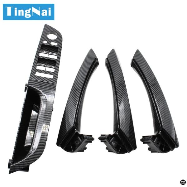 カーボンインテリアドアハンドルBMW 3シリーズE90E91 316 318 320 325 328I 2004-2012 MATERIAL: PC AND ABSCARBON FIBER COLOR PATTERN COATING TEC...