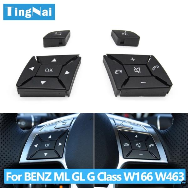 CAR LEFT RIGHT MULTI FUNCTION STEERING WHEEL CONTROL BUTTONS SWITCH FOR MERCEDES BENZ ML GL G CLASS W166 W463 GL550 GL35...