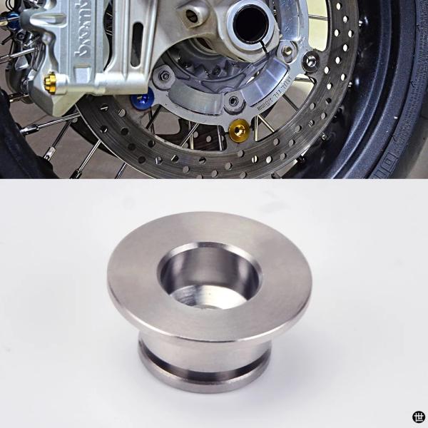 TITANIUM ALLOY BRAKE DISC BOBBIN KITS FOR DISCS FROM 4.5 - 5.2 MM THICKNESS.  WITH STAINLESS STEEL ECLIPS1MM SPACER AND ...