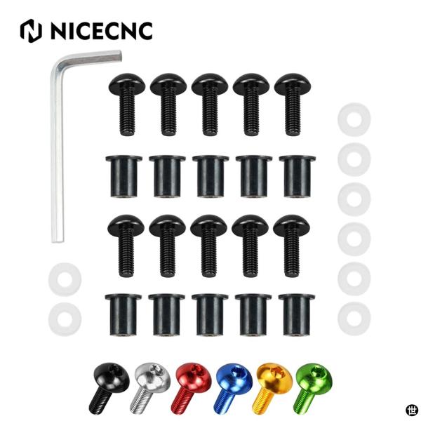 THIS BOLTS KIT FEATURES THREADED RUBBERS THAT FIT DIRECTLY INTO THE LUGS OF FAIRINGS. NYLONWASHERS OFFER PROTECTION TO T...