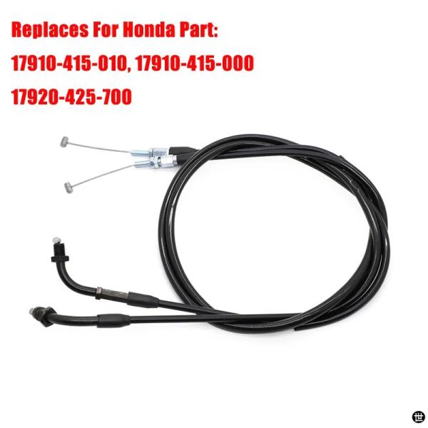 ホンダ部品の交換: 17910-415-010、17910-415-000 スロットルケーブルA 、17920-425-700 スロットルケーブルBホンダに適合:CB400Tホーク-1980-1981CB400TIホークI-1978-197...