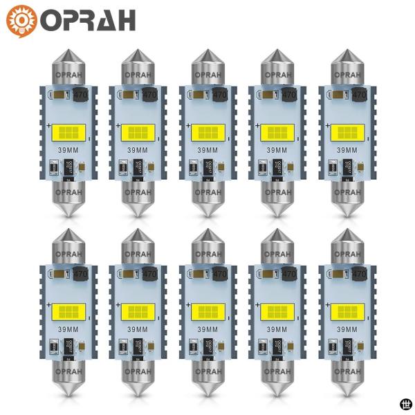10X C5W C10W LED 電球 CANBUS FESTOON 31MM 36MM 39MM 41MM 3570 1 チップエラーなし車内ドームライトライセンスプレートランプ 12V24V* ワイド電圧: IC12V-28V、電流: ...
