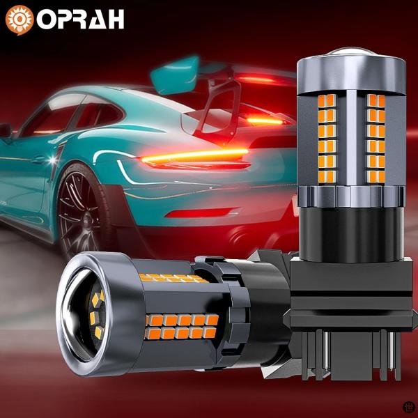 OPRAH 2 個ハイパワー W215W 7443 7440 W21W WY21W T20 T25 LED 電球 CANBUS エラーなし自動運転ターニングランプブレーキリバースライト * 新品、トップの品質とシーケンスの 54 個の 20...