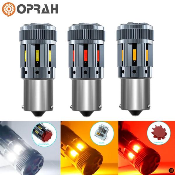 OPRAH 2 個 CANBUS ハイパーフラッシュなし 1860 6 SMD LED 電球 1156 BA15S P21W BAU15S PY21W T20 7440 7443 W21W 車のブレーキ信号灯ソケット: 1156 P21W ...