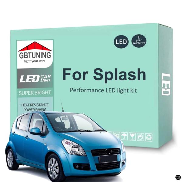 このキャンバスインテリア LED ライトパッケージキットは、スズキ スプラッシュ 2008-2015 2016 2017 2018 2019 2020 に適合します? スプラッシュ 2008-2012 6 個パッケージに含まれるもの：フロン...