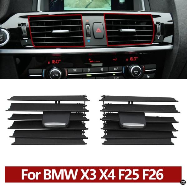 LHD RHD フロント中央左右エアコン AC ベントグリルアウトレットタブクリップ修理キット BMW X3 X4 F25 F26 2011-2018OE 番号:中左：6422 9303 407-L中右：6422 9303 407-R 左H...
