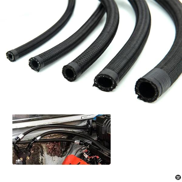 10FT = 3 メートル 、20FT = 6 メートル 1 メートル AN レーシングホースナイロンステンレスホース燃料ライン汎オイルクーラーホースパイプ AN6 黒アプリケーション: 汎、など: オイル燃料水流体エアライン エタノールガ...