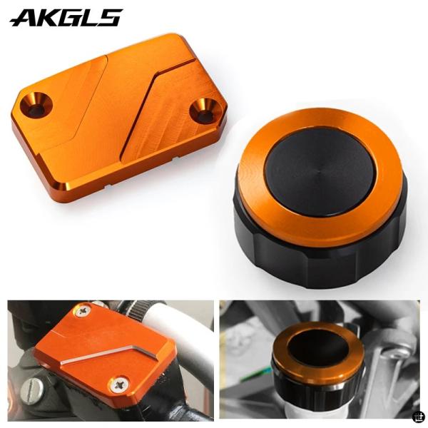 材質: ALLUMINIO ANODIZZATO ALLUMINA 6061-状態: 新品- LAVORAZIONE カーソルフロント + リア ブレーキ液保護カバー アクセサリー-TRA CUI BULLONI DI MONTAGGIO注...