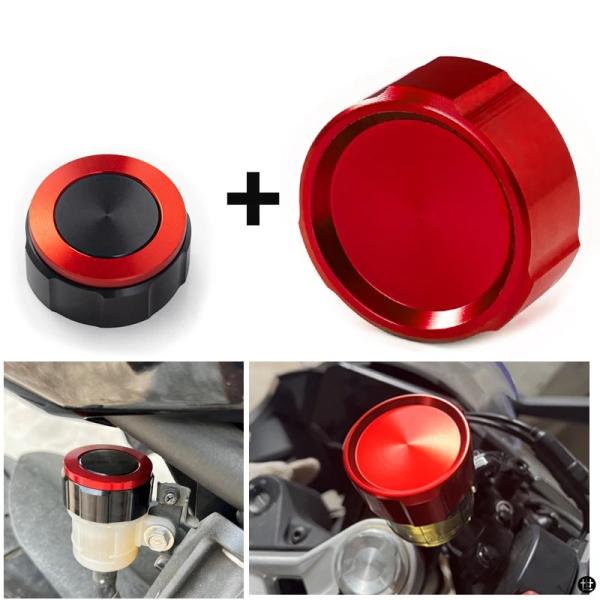 材質: ALLUMINIO ANODIZZATO 6061状態: 新品- LAVORAZIONE カーソルフロント + リア ブレーキ液保護カバー アクセサリー注: SE IL VOSTRO ORDINE E GRANDE 、最高の瞬間を見...