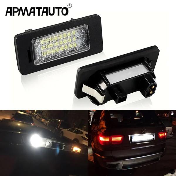 説明： 18SMDハイパワーLEDライセンスプレートライトランプのペアプラグアンドプレイ、素早いインスタント起動時間簡単な取り付け、OEM品質と装備品との直接交換6500K白色光警告エラーコード、球切れ警告メッセージなしで特別に設計されてお...